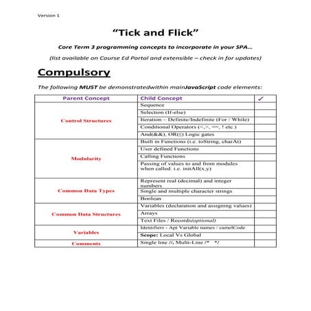 T3 mp tick and flick | DOCX
