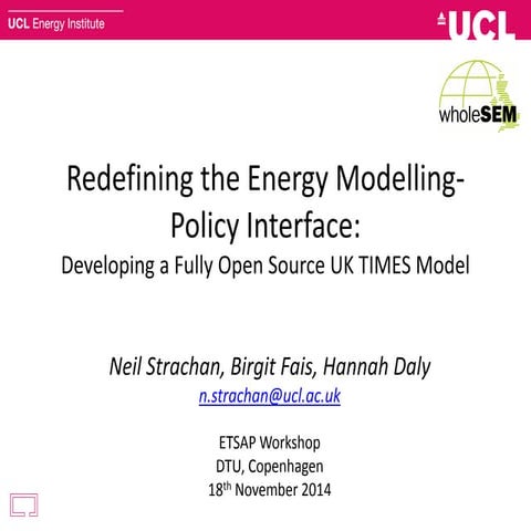 The New Modelling-Policy Interface: Developing a Fully Open Source UK ...