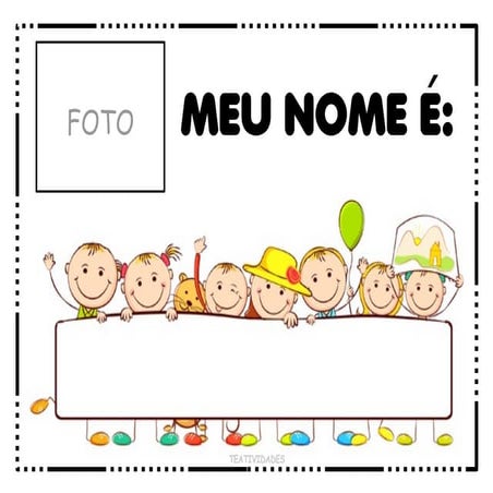 Placa meu nome_e_te_atividades | PDF