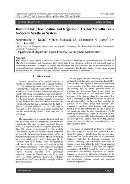 Rule-based Prosody Calculation for Marathi Text-to-Speech Synthesis | PDF