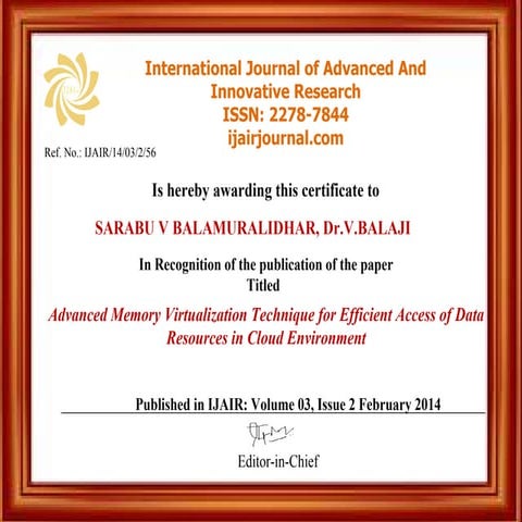 IJAIR Certificate | PDF