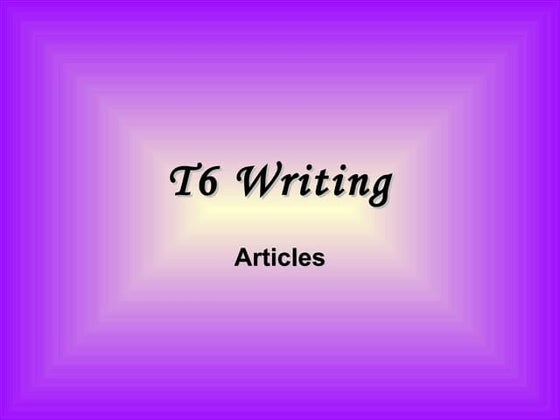 Difference between report and article | PPT