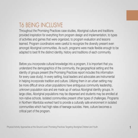 T6 Being Inclusive | PPT