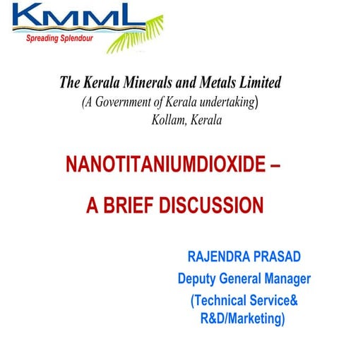 T 7 nano titanium dioxide - kmml | PPT