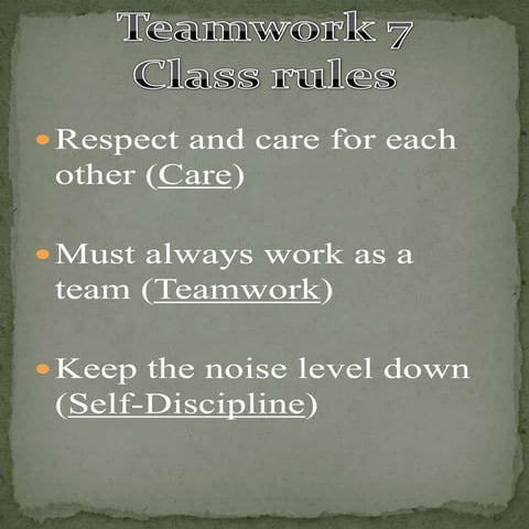 T7class rules | PPTX | Homework and Study | Education