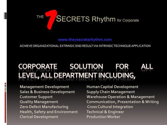 The importance of Business Rhythm for Great Growth Companies | PDF