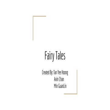 Fairy tales (Mid Term Evaluation) | PPTX
