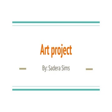 Art history project | PPTX