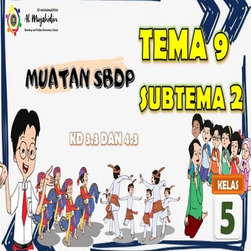 muatan sbdp kelas 5 tema 9 subtema 2 gerak tari | PDF