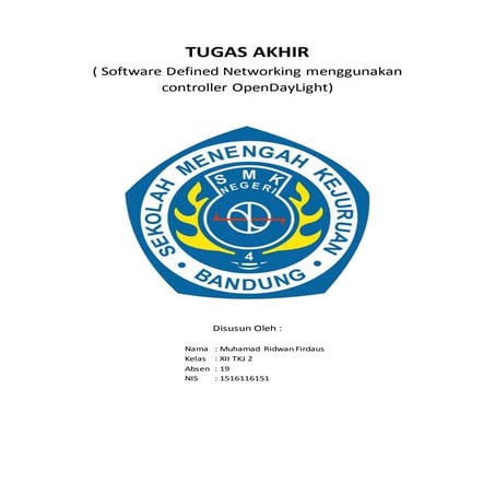 Software Defined Networking menggunakan controller OpenDayLight | DOCX