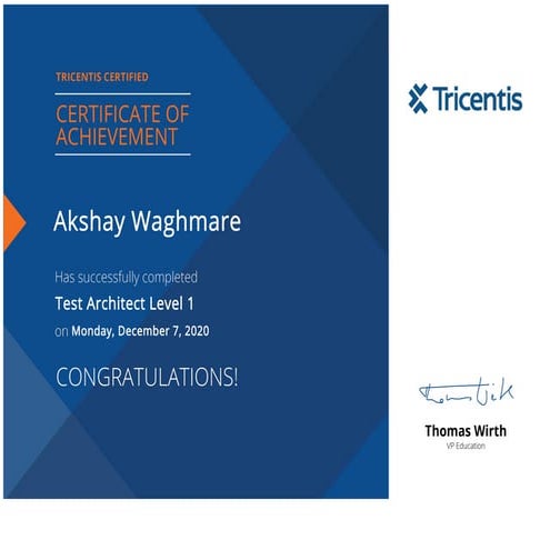 Tricentis TOSCA Test Architect | PDF