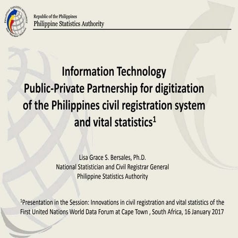 Ta2.09 5 bersales.philippines digitization ppp bersales jan 14 2017 | PPTX