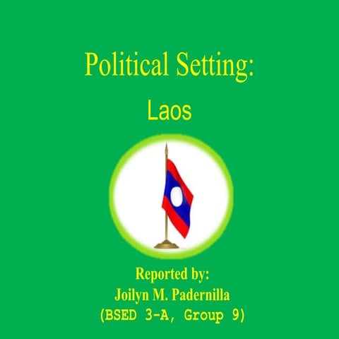 Laos: Political Setting | PPTX