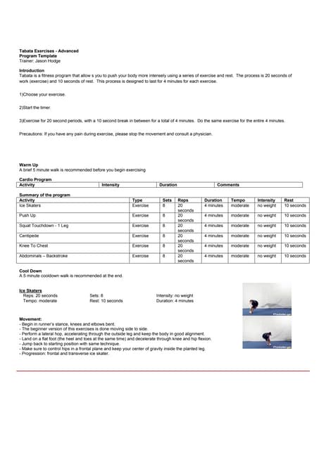 List of all exercise names | PDF