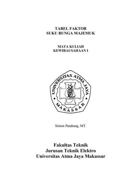 Tabel bunga pemajemukan diskrit | DOCX