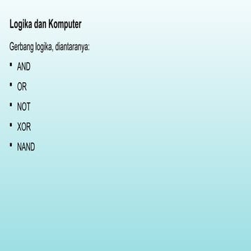 Tabel Kebenaran yang digunakan untuk melakukan pengecekan terhadap ...