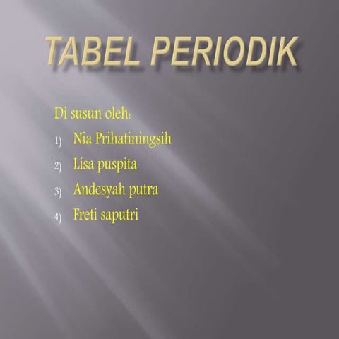 PPT - SISTEM PERIODIK | PPTX