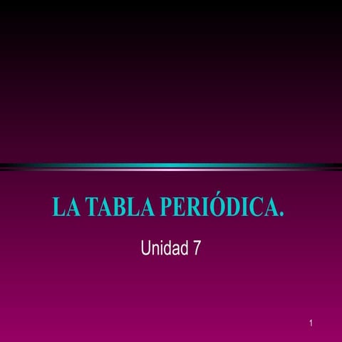 Tabla periodica | PPT