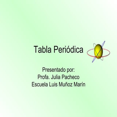 Tabla Periodica | PPT