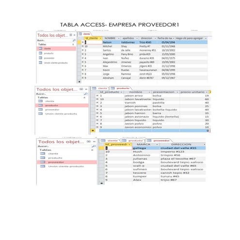 Tabla access empresa 1 | PDF