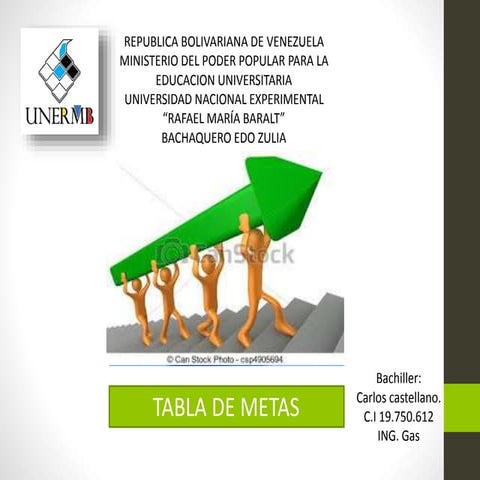 Tabla de metas | PPTX