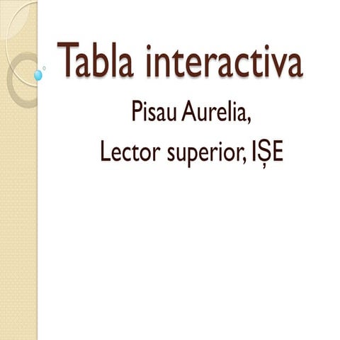 Tabla interactiva | PDF
