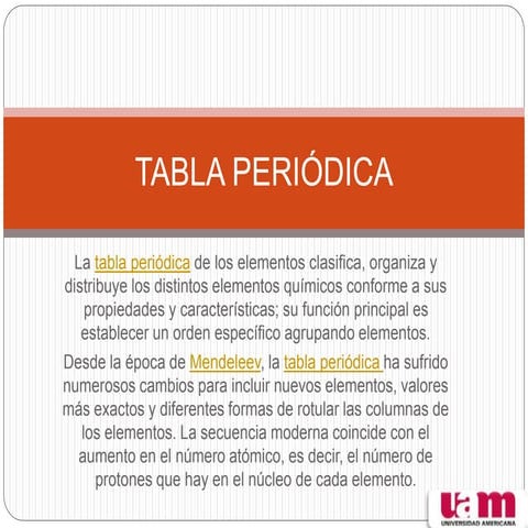 Tabla periódica | PPTX