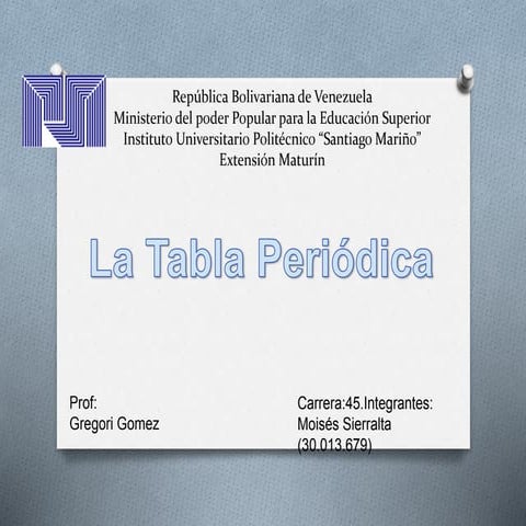 Tabla periodica | PPTX