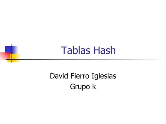 Tablas hash (Rubén Ndong Obiang) | PPT