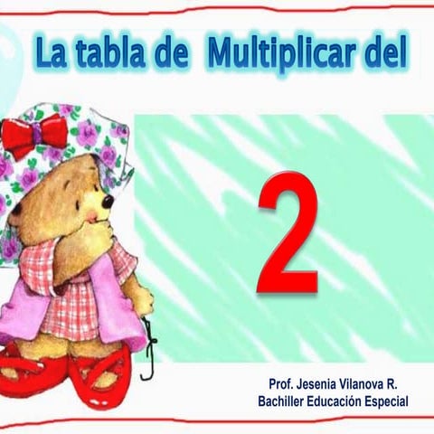 Tablas multiplicar del 2 | PPTX