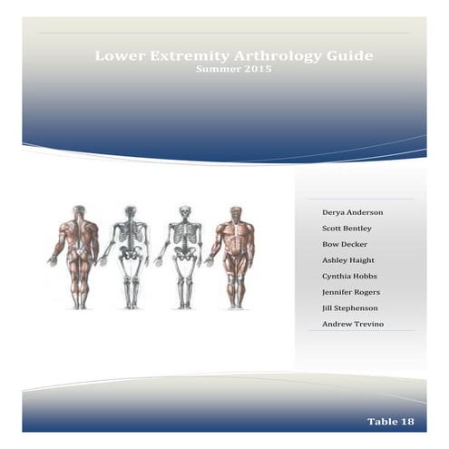 Lower Extremity Arthrology Guide | PDF