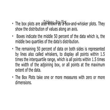 Tableau Box Plot For Data Visualisation Ppt 