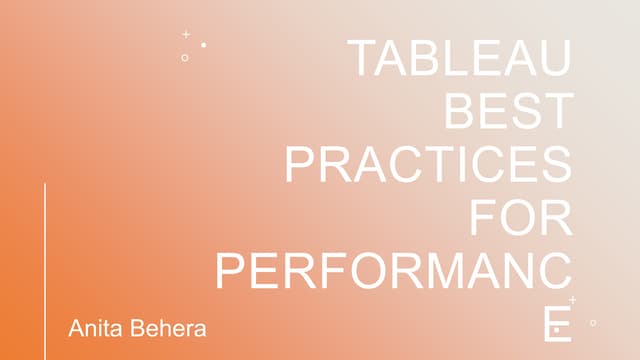 Tableau Best Practices Pptx