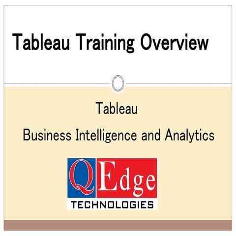Tableau Business Intelligence And Analytics Pptx Computer Software And Applications Computing