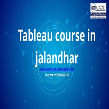 Best Tableau course now in jalandhar.pptx