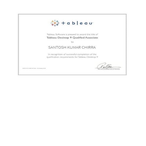 Tableau Desktop 9 Qualified Associate Pdf 9020