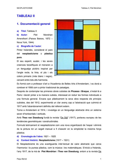 Presentació mondrian | PPT