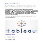 Tableau online training