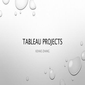 Tableau projects | PPTX