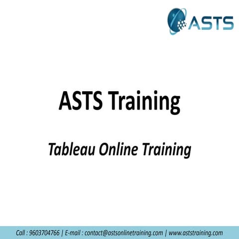 Tableau Training | PPTX