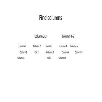 Table columns | PPTX