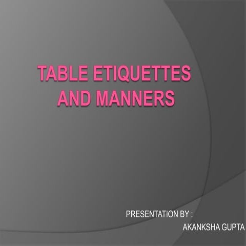 Table-manners-powerpoint around the world PPT for elementary school | PPTX
