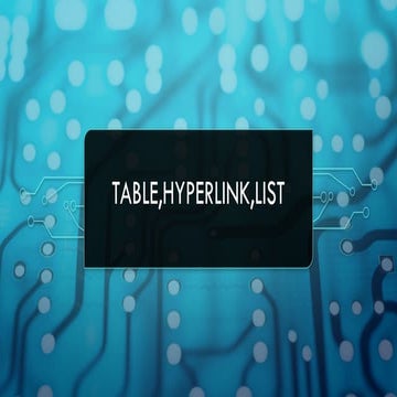 Table,Hyperlink,list.pptxugxgicgicgicigcgocgocohcgkcgkcckgc | PPTX
