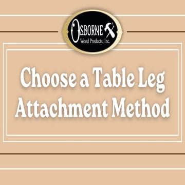 How to Attach Table Legs: Several Possible Methods | PPT