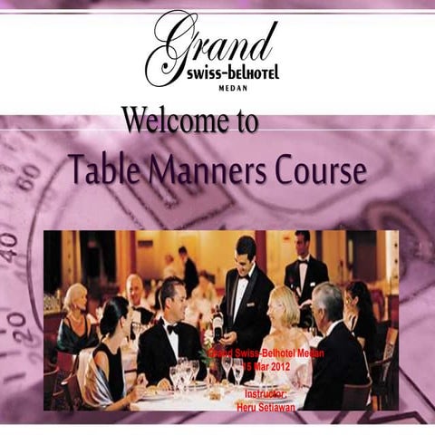 Table manner students heru edit | PPT