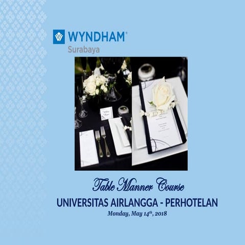 Table Manner - Wyndham fdsfsd sfds sfdds fsdfsdf ssfsdf s | PPT