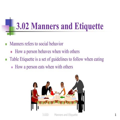 Mess etiquette and Table Manners | PPTX