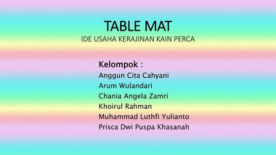 Table mat | PPT