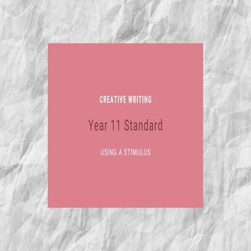 Using a stimulus | PDF | Screenwriting | Content Production