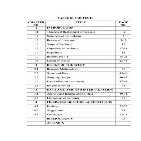 A STUDY ON THE EFFECTIVENESS OF ERP SYSTEM-Table of contents,list of ...